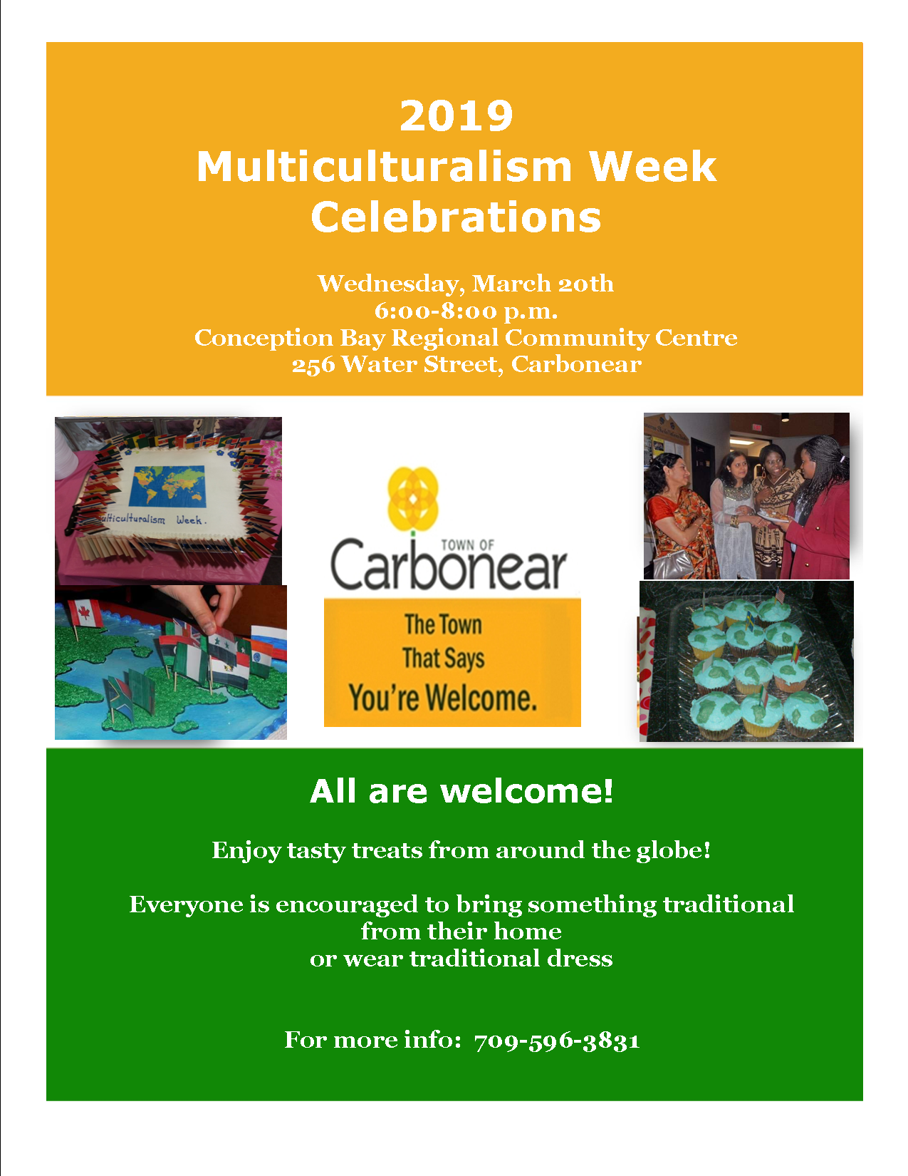 Multiculturalism Week Celebration Reception - Town of Carbonear