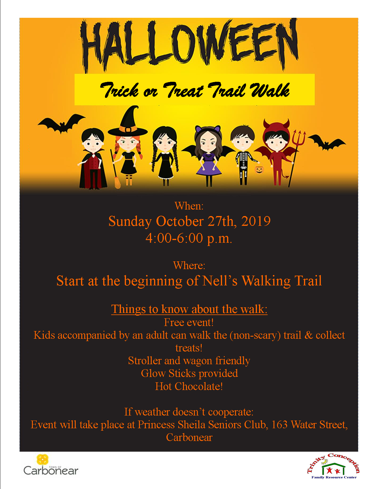 Halloween Trick or Treat Trail Walk - Town of Carbonear