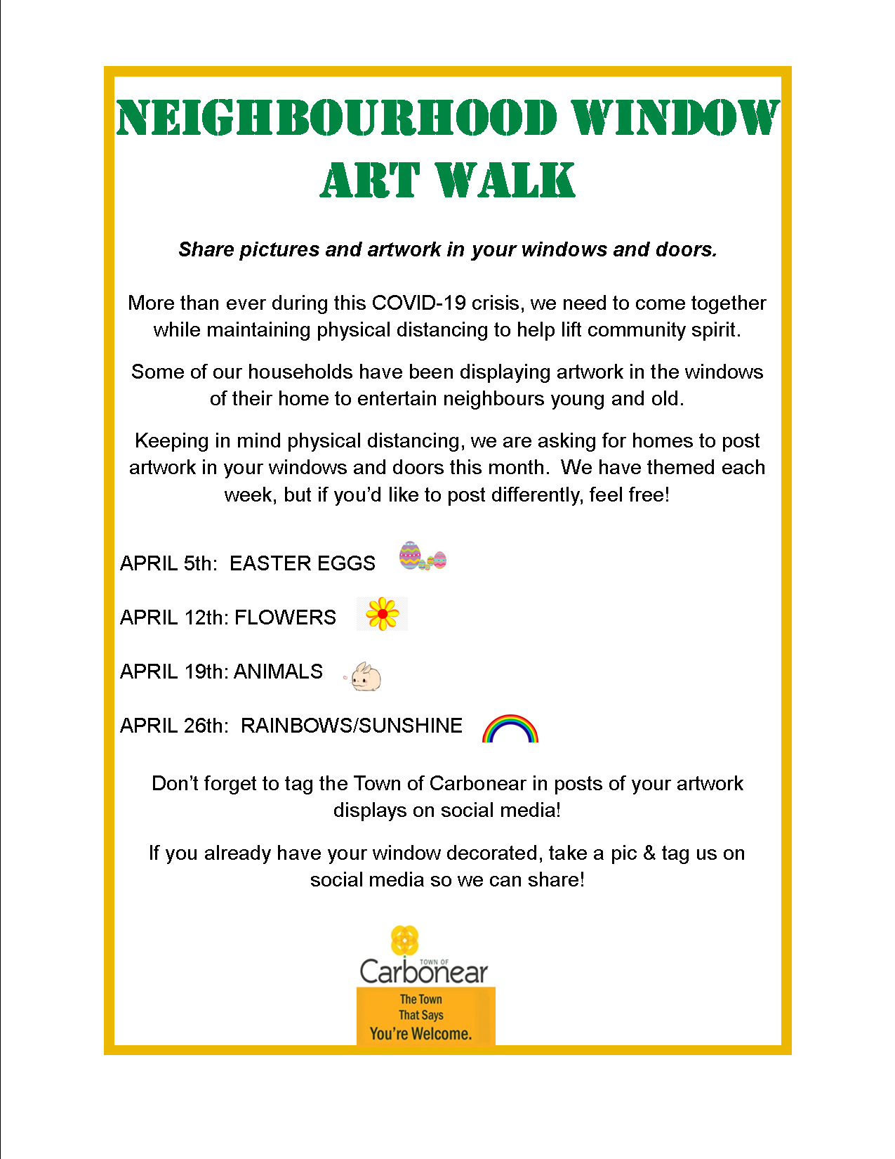 Neighbourhood Window Art Walk: Share pictures and artwork in your ...