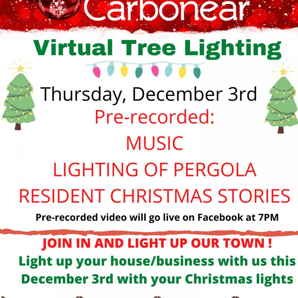 Town of Carbonear Virtual Tree Lighting - Town of Carbonear