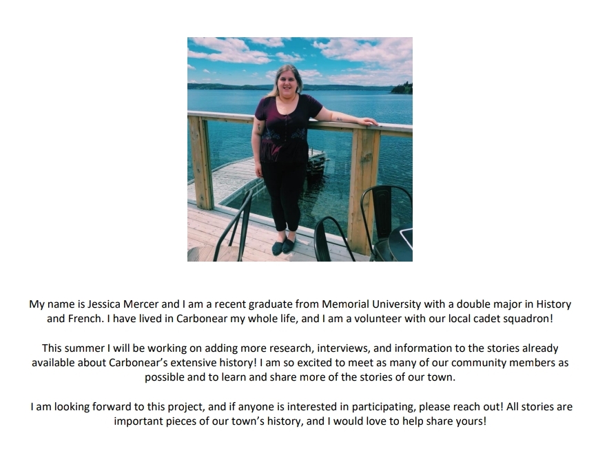 We'd like to welcome Jessica Mercer! - Town of Carbonear