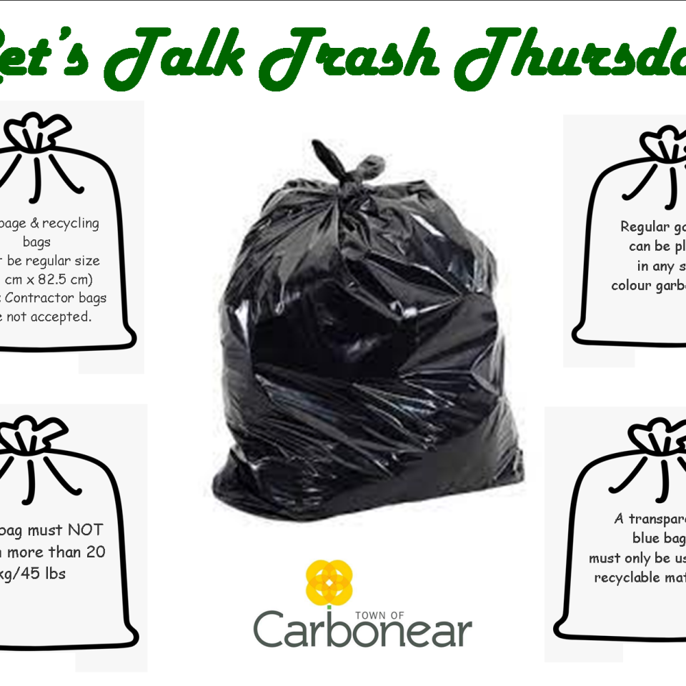 Let's Talk Trash Thursday! - Town of Carbonear
