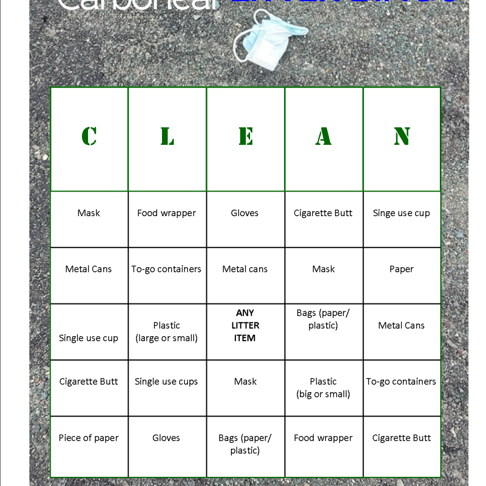 It's here! Litter Bingo! - Town of Carbonear