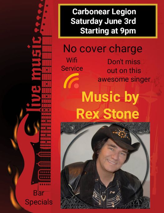 Live Music: Rex Stone at the Carbonear Legion - Town of Carbonear