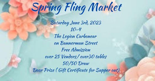 Spring Fling Market at the Carbonear Legion - Town of Carbonear